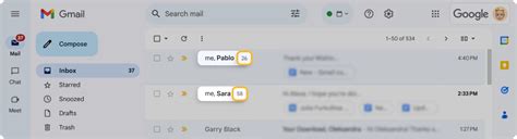 how to separate emails in gmail and split email threads