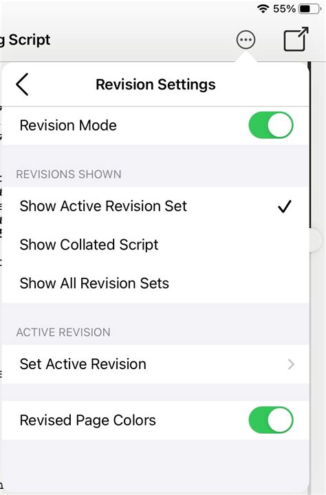 How Does Revision Mode Work In Final Draft Go Ipad Final Draft