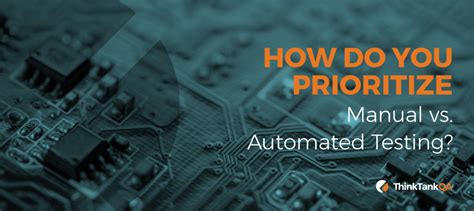 how do you prioritize manual vs automated testing think tank qa
