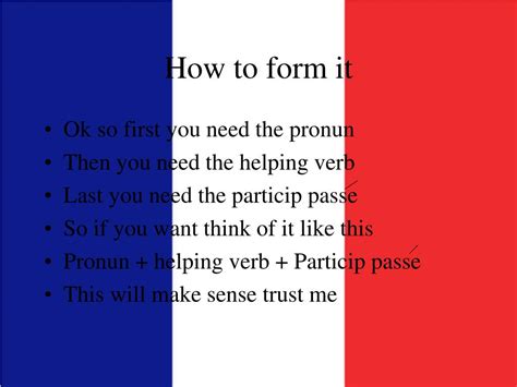 Ppt The Passe Compose Powerpoint Presentation Free Download Id4658415