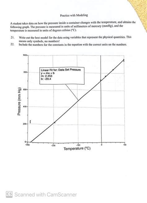 A Student Takes Data On How The Pressure Inside A Chegg