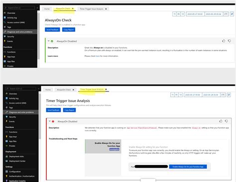 Diagnose And Solve Problem In Azure Portal Show Wrong Info Issue Azure Azure Functions