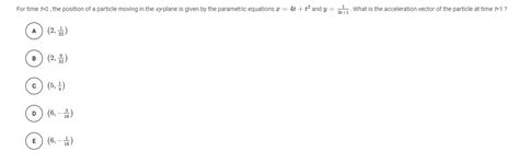 Solved For Time To The Position Of A Particle Moving In The Chegg