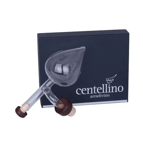 Centellino Wine Aerator Handmade Blown Italian Glass From Tuscany Winerack Guru