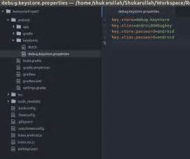 what is the purpose of keystores folder in react native android project stack overflow