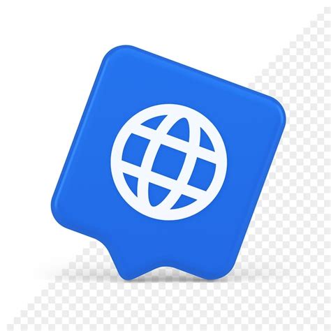 Premium Psd Global Internet Connection Gps Planet Button Network Web Business Communication 3d