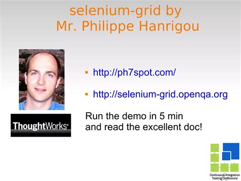 Fast Web Acceptance Testing With Selenium Grid Ppt