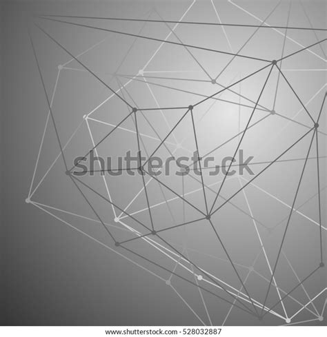 Polygonal Background Molecular Connection Molecule Communication Stock
