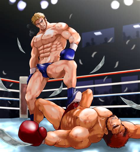 Rule 34 2boys Abs Bara Beard Boxing Gloves Brown Hair Bulge Bulge