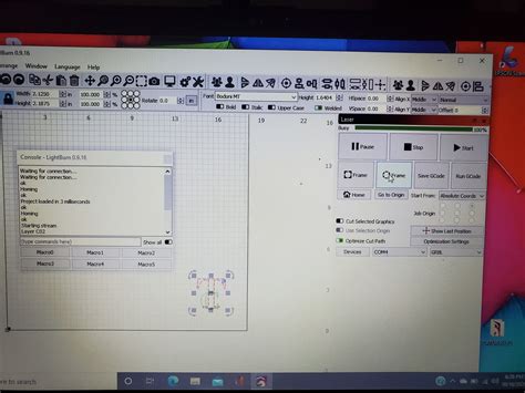 connect error when trying to engrave lightburn software questions
