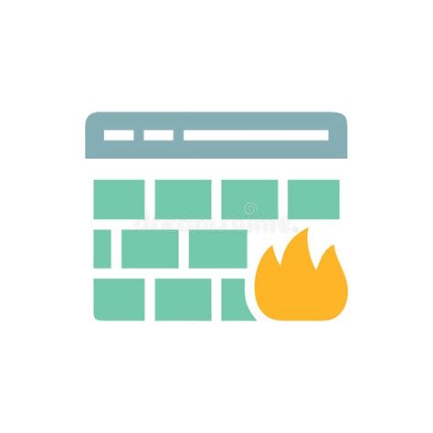 Firewall Security Icon Stock Image Illustration Of Management 357855821