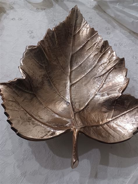 Metal Leaf Table Decor Souniquepk