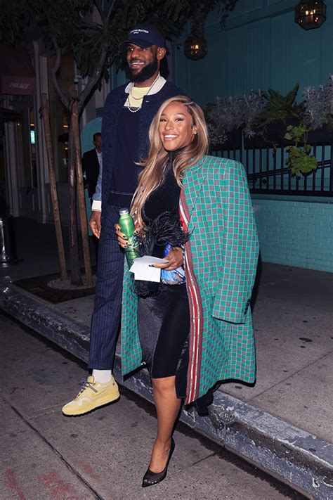 Savannah James Wears Black Velvet Dress On Date Night With Lebron Hollywood Life