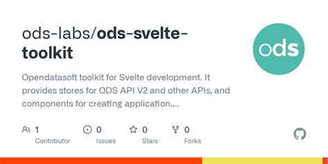 GitHub Ods Labs Ods Svelte Toolkit Opendatasoft Toolkit For Svelte Development It Provides