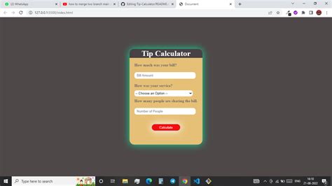 GitHub Armuibry Tip Calculator