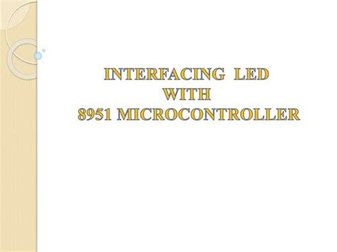 Seven Segment Interfacing With 8051pdf Computer Peripherals Computing