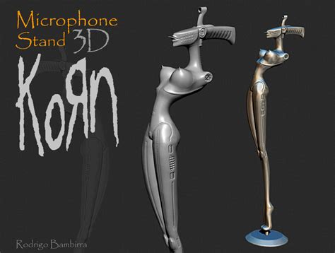 Artstation Korn Microphone Stand For 3d Printing