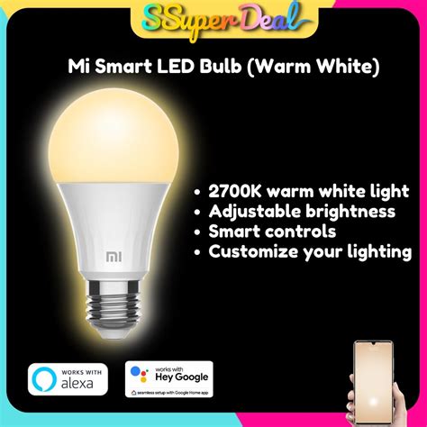 Global Mi Smart Led Bulb Warm White Led Smart Bulb Essential White And Color Works With