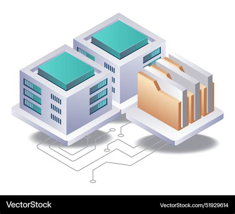optimizing database server management in network vector image