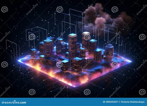 Digital Cyberspace Cloud Connect Concept Database Computing Communication Global Business Server