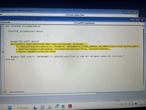 Excel Error Macro Al Generar Pdf