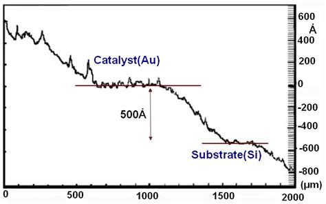 The Gold Layer Thickness On Silicon Substrates Equals 50nm