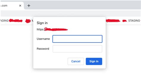 Asp Net Application Login Dialog In Browser But Not In Dom How Can I