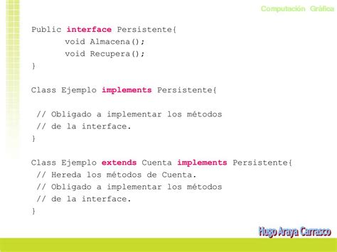 Ppt Herencia Y Concepto De Interface Powerpoint Presentation Free Download Id 4563123