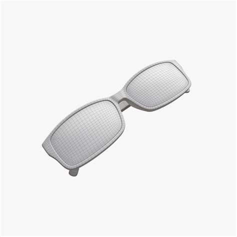 Modern Cat Eye Shaped Glasses Folded 3d Model Download Accessories On