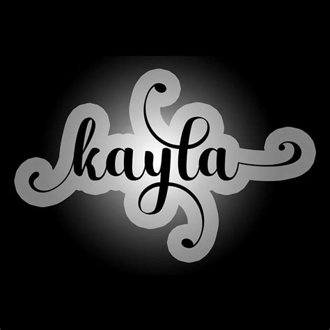 The Name Kayla In Cursive