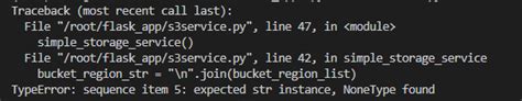typeerror sequence item 5 expected str instance nonetype found 해결