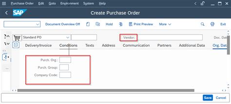 How To Create Purchase Order In SAP