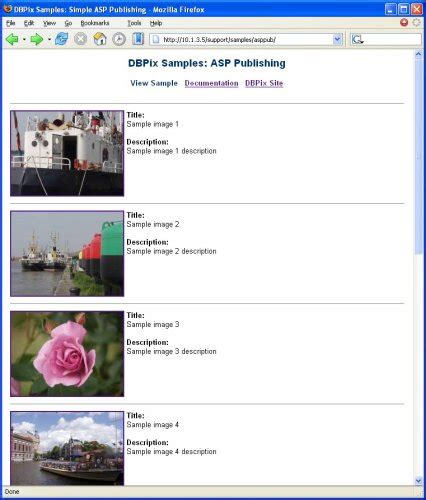 ASP Image Database Publishing