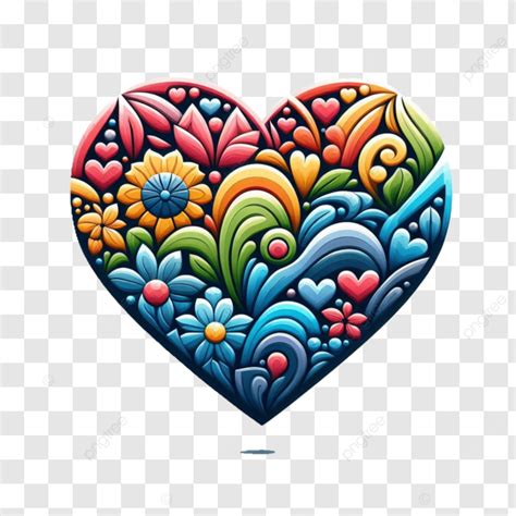 투명한 배경을 가진 다채로운 사랑 이미지 사랑 마음 만화 Png 일러스트 및 이미지 에 대한 무료 다운로드 Pngtree