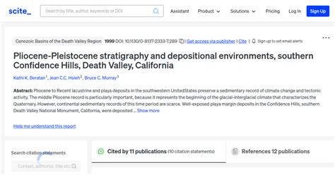 Pliocene Pleistocene Stratigraphy And Depositional Environments Southern Confidence Hills