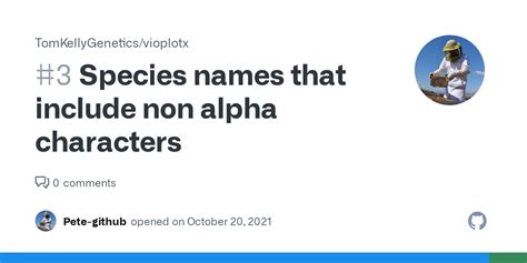 Species Names That Include Non Alpha Characters Issue 3 TomKellyGenetics Vioplotx GitHub