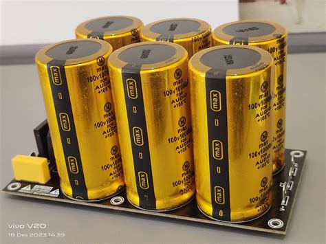 Kit Psu 6 Elco 100v 10000uf Max Gold Psu Simetris Untuk Power Ampli