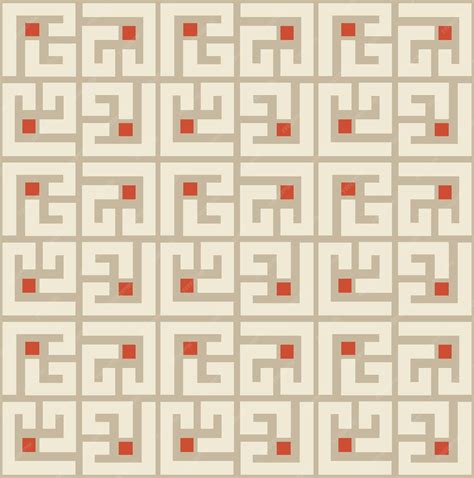 Premium Vector Abstract Geometric Squares Lines Art Deco Minimal Labyrinth Vector Pattern