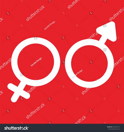 Sex Love Logo Red Background Stock Vector 482450134 Shutterstock