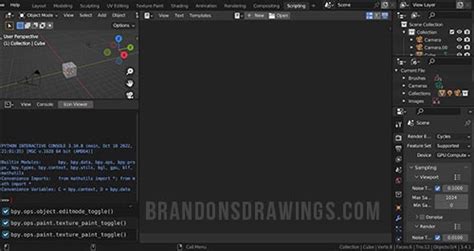 Using Workspaces In Blender 3d Brandons Drawings