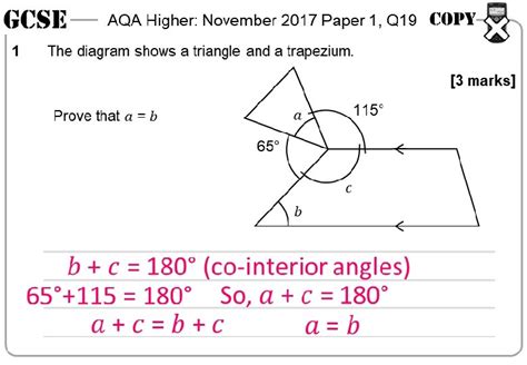Angles Parallel Lines Higher GCSE Questions AQA These Angles Parallel Lines Higher GCSE Questions AQA These