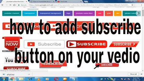 How To Add Subscribe Button On Youtube Video YouTube
