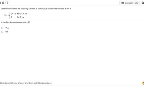Solved 1517 Is Question Help Determine Whether The