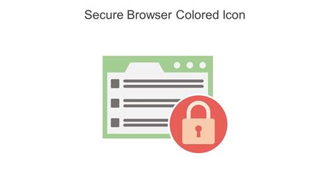 Secure Browser Colored Icon In Powerpoint Pptx Png And Editable Eps Format Ppt Template