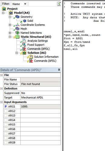Making Apdl Parameters Available In The Ansys Parameter Manager Or Designxplorer Prep Solve