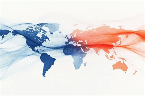 Dynamic Map Illustration Highlighting Global Connectivity And Dynamic Map Illustration Highlighting Global Connectivity And