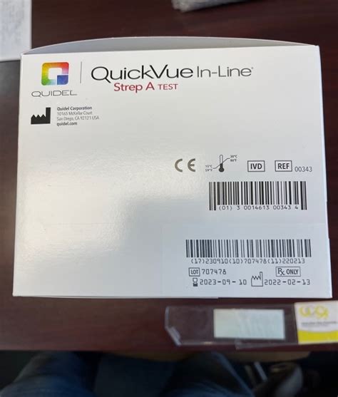 Quickvuein Line Strep A Test 25 Bx Omnicare Group