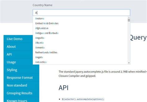 9 best jquery autocomplete plugins