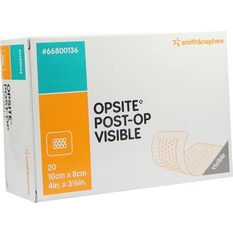 OpSite Post OP Visible 8x10cm, 20 Stück, PZN 3725117 - Hirsch-Apotheke