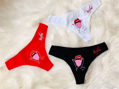 Lesbian Apparel Underwear Thong Set Etsy